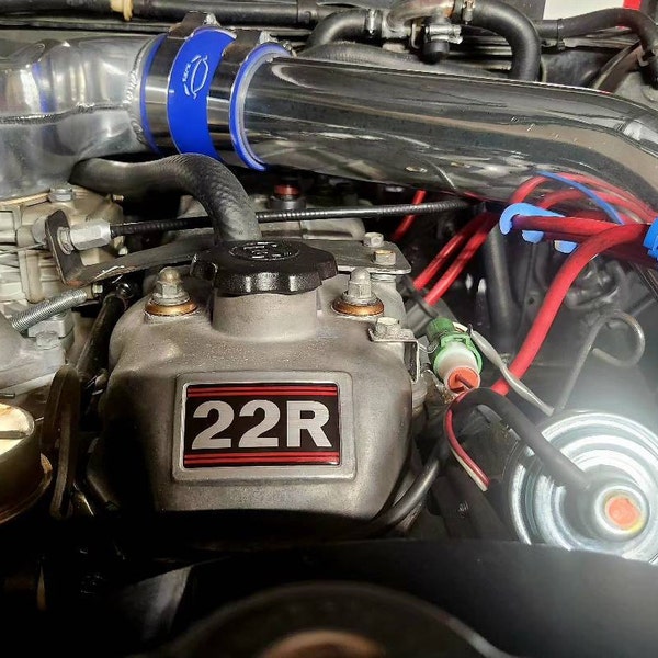 Toyota 22R "domed" Valve Cover Labels Sticker, Label, Decal - Etsy