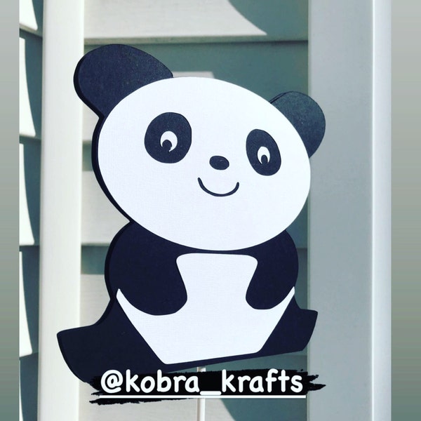 Panda and Bamboo SVG Cut File, SVG, DXF for Cameo Silhouette, Cricut ...