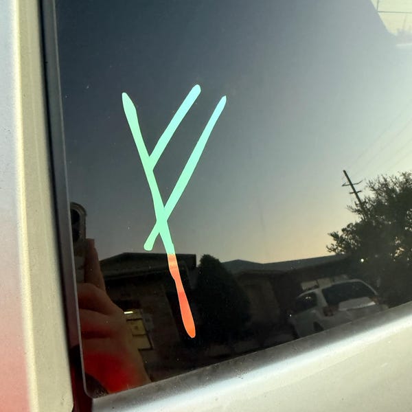 Gandalf's Mark Window Decal, Lord of the Rings Inspired Car Decal, Lotr ...