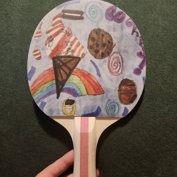 Infusion Custom Photo or Logo Ping Pong Paddle, Premium 5 Ply Direct ...