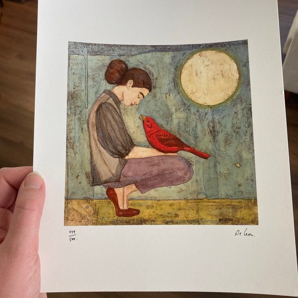 Radiance -cardinal Bird Painting, Unique Cardinal Art, Inspiring Art ...