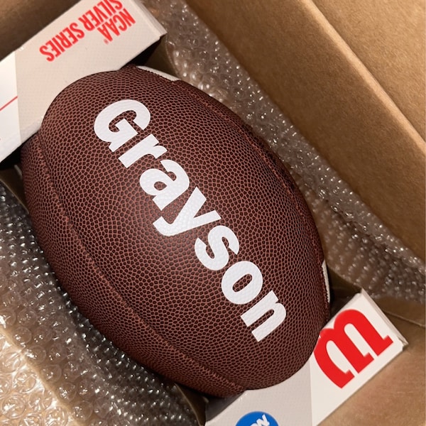 Customized Personalized Wilson NCAA Football, Multiple Sizes Custom ...
