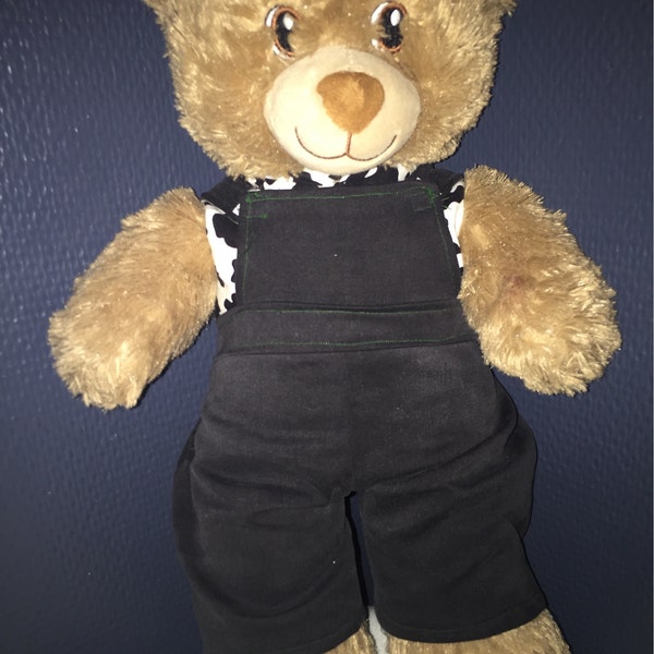 TEDDY BEAR DUNGAREES (overalls) Pdf Pattern. Fits 15-18 Inch Teddy ...