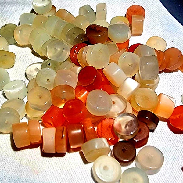Coffee Brown Stripe Agate Smooth Gemstone Matte Finish Beads 16 Strands ...