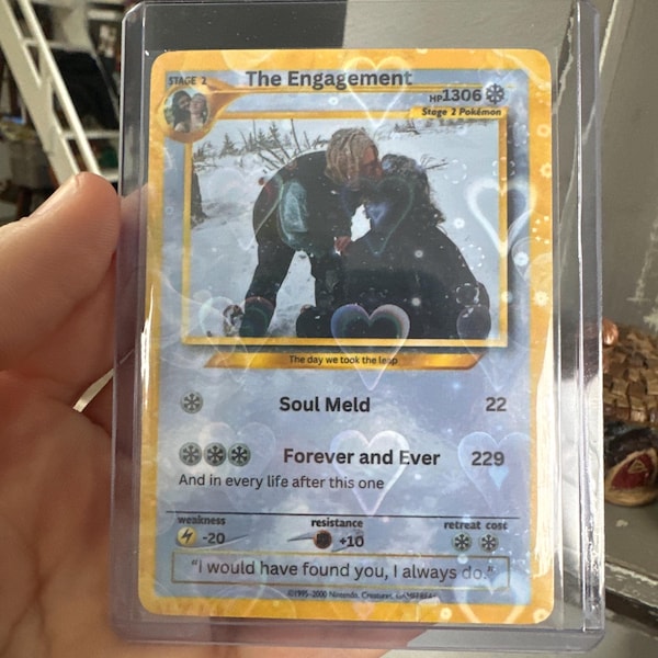Custom Pokemon Card, Print Your Own Card, Holographic Custom Cards ...