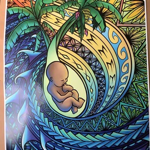 Samoa Flag Independent Upolu Tribal Art on Canvas Panels | Etsy