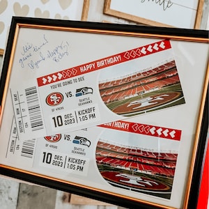 Customized Replica Football Ticket Gift Perfect Way to Give Digital ...