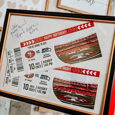 Customized Replica Football Ticket Gift Perfect Way to Give Digital ...