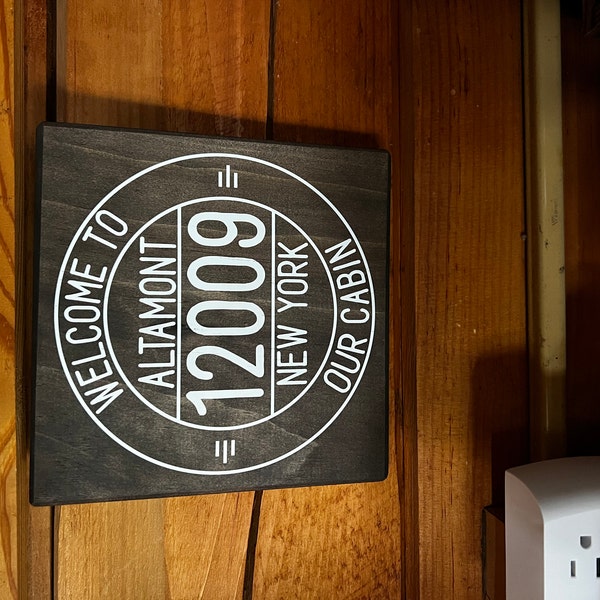 Zip Code Sign | Personalized Location Sign | Zip Code, City and State ...