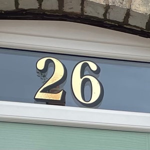 2 X White Transom or Fanlight House Numbers - Etsy