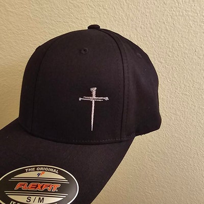 Christian Hat Cross 3 Nail Cross FLEXFIT - Etsy