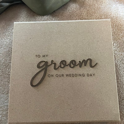 Groom Gift From Bride on Wedding Day, Groom Gift Box With No Cold Feet ...