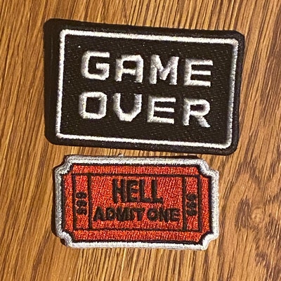 Game Over Iron-on Patch Mario Kart Video Game Retro Patches Lost ...