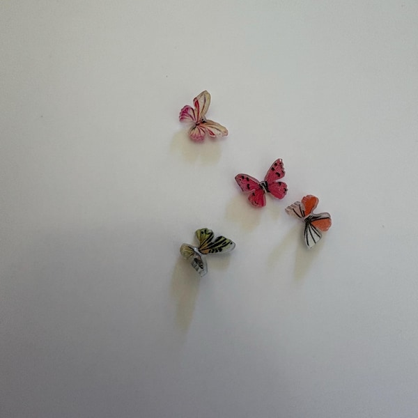 Micro Miniature Butterflies, Kawaii Butterfly Tiny 8mm Acrylic ...