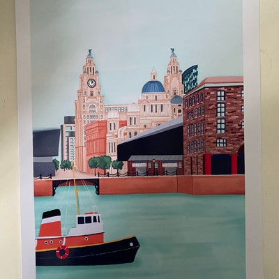 Liverpool,liver Building,albert Dock,liverpool Art Print, Liverpool ...