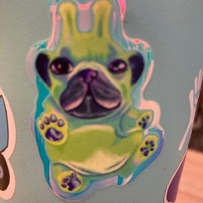 Gnarp Gnap Alien Seal Alienposting Meme Glitter Vinyl Sticker - Etsy