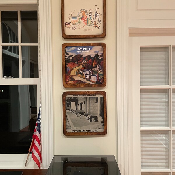 Chopin / Natural Wood Frame, Vinyl Display , LP Frame, Vinyl Frame, LP ...