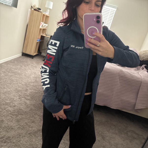 Emergency Nurse Jacket ER Rhythm Department Nursing Embroidered Custom ...