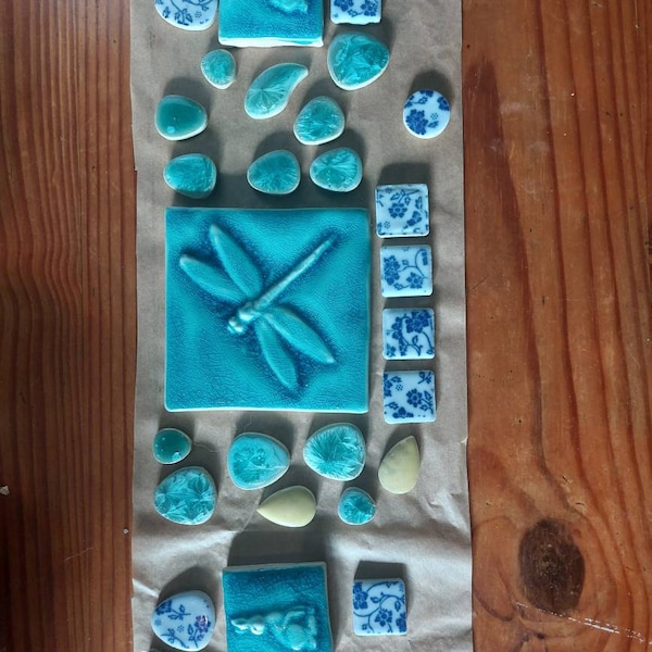 Emerald Green 4"celtic Dragon Ceramic Tile - Etsy