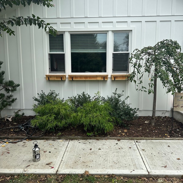 Window Box Flower Planter Cedar Flower Hanging Planter Window Planter ...