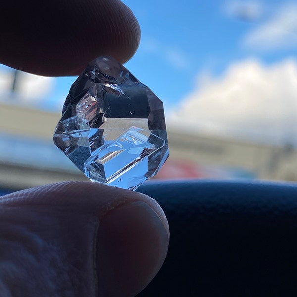Herkimer Diamond Light Code Activation Master Crystal W/ Layered ...