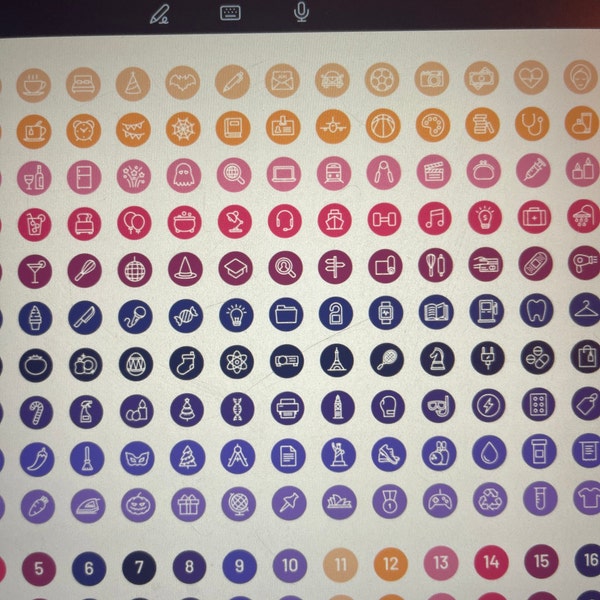 Digital Sticker Book for Goodnotes, PNG Files of Digital Stickers ...