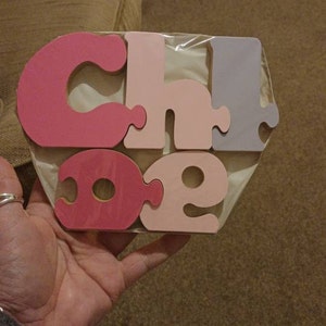 Name Jigsaw Personalised Childrens Puzzle Wooden Handmade Boys and ...