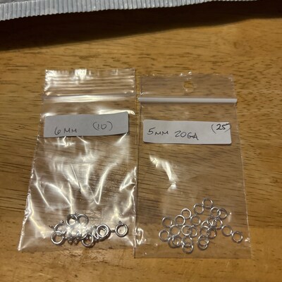 25pcs .925 Sterling Silver 5mm Open Jump Rings 20g, Made in USA, SS7 - Etsy