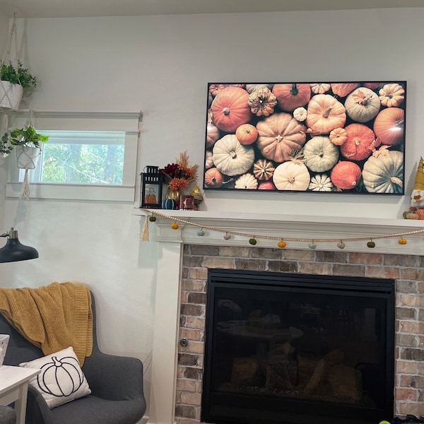 Fall Frame Tv Art, Samsung Frame TV Art, Fall Decor, Set of 8, Pumpkins ...