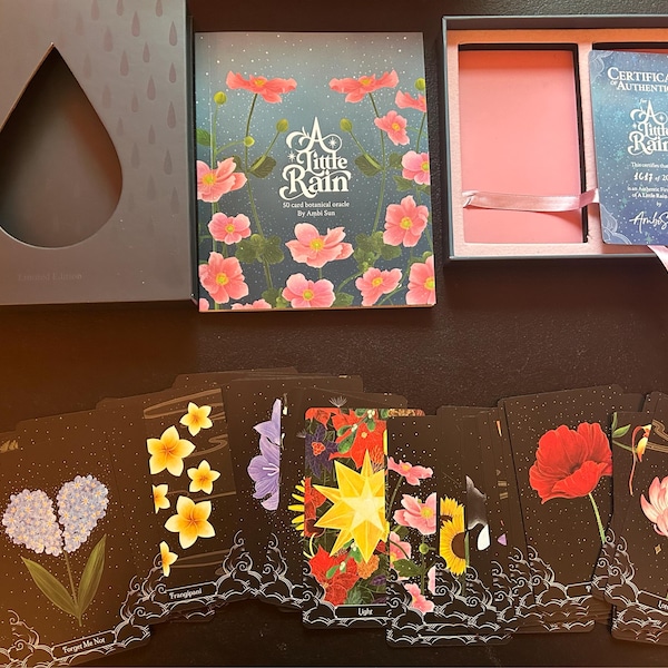 A Little Rain Botanical Oracle Deck - Etsy