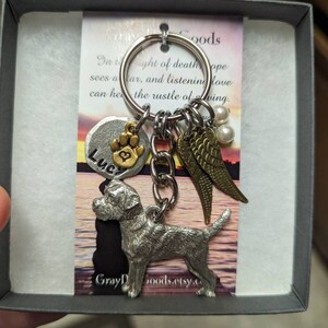 German Shorthaired Pointer Memorial Keychain, GSP Key Chain, Dog ...