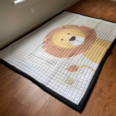 Love by Lily Large Play Mat for Baby and Kids 200x150cm Rosy Sky Learn ...