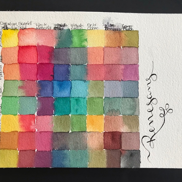 Renesans Intense Watercolor Paint Set of 8 15ml Tubes With Palette - Etsy