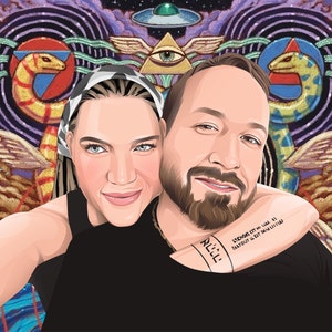 Cartoon Customized Portrait Personalized Portraits Gifts - Etsy