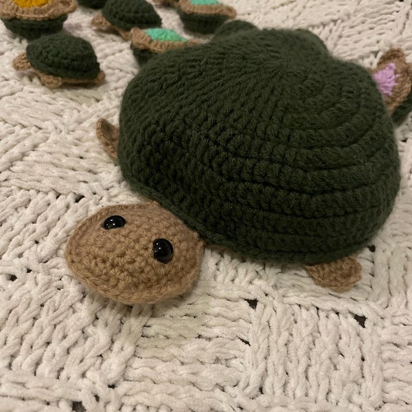 The ORIGINAL Turtle Memory Game *PATTERN* English Pdf ORIGINAL Stitched ...