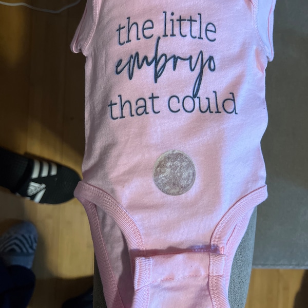 IVF Pregnancy Baby Announcement, Baby Bodysuit Clothes One Piece Romper ...