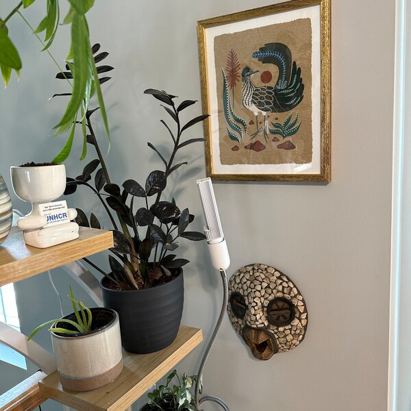 Fox, Cardinal, and Pine Folk Art Nature Print - Red Fox and Botanicals ...