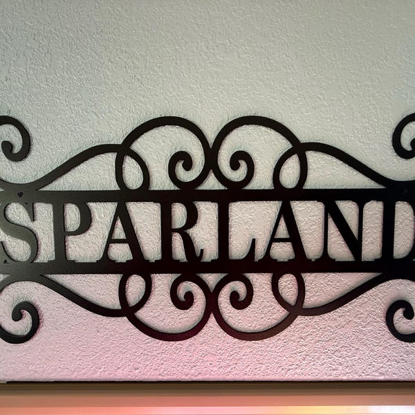 Custom Split Scroll Monogram-housewarming Gift - Personalized Metal ...