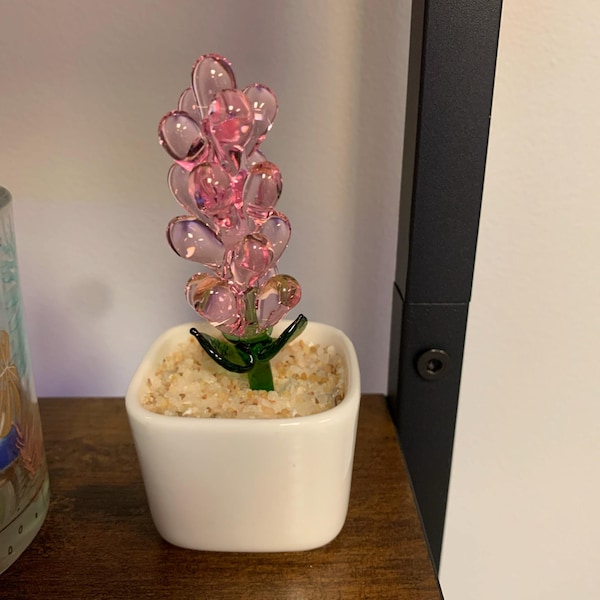 Mini Glass Flower Bouquet Set- Birth Month Flower Bouquet,mini Flower ...