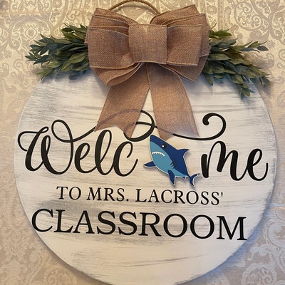 Classroom Door Decor Interchangeable Sign Classroom Welcome Teacher ...