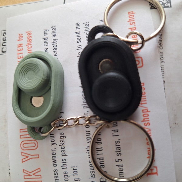 3D Printed Customizable Keychain Magnetic Haptic Slider Fidget Toy ...