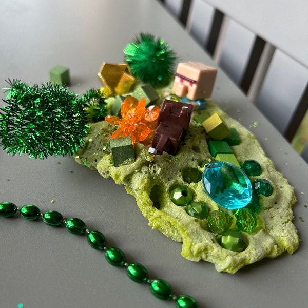 Minecraft Inspired Party Favor Play Dough Jars - Etsy Canada