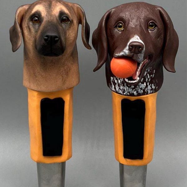 Custom Beer Tap Handles, Personalized Dog Head Taps, Custom Bubble Head ...