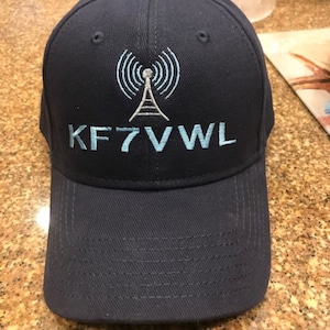 Custom Embroidered Hats / Caps, ham RADIO Hat With Radio Antenna and ...