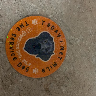 Stickers Assistance Animals Save Lives Personalize I Met an Assistance ...