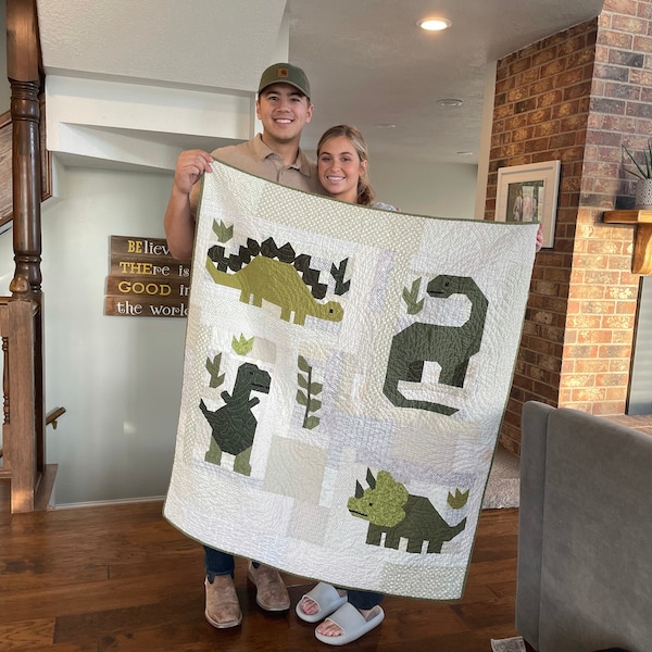 Dinosaurs Quilt Pattern - EH 058 Patterns by Elizabeth Hartman - Etsy