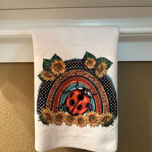 Western Ladybug Rainbow Png Sublimation Design, Ladybug Rainbow Png ...