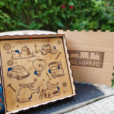 PUZZLE Laser Cut File Svg Dxf Kids Laser Svg Design & DIY Craft Kits ...