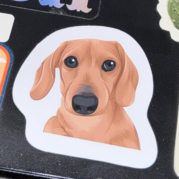 Personalized Dog Stickers - Hand Drawn | Custom Pet Sticker, Custom Dog ...