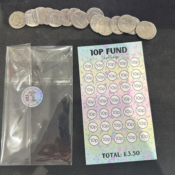 Low Coin Change Savers - Printable A6 Pdf's UK GBP Pound Coins, Cash ...